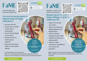 FaME - Falls Management Exercise - Cardiff South Wales Cluster